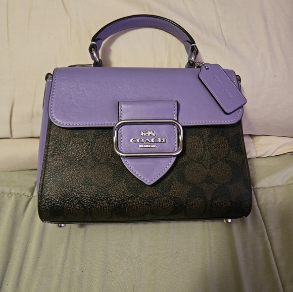 Coach | Bags | Coach Purple And Black Crossbody Bag | Poshmark